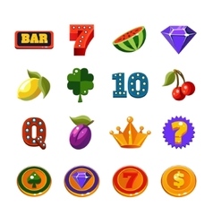 Fruit icons set 3 Royalty Free Vector Image - VectorStock