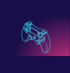 Gamepad neon sign Royalty Free Vector Image - VectorStock
