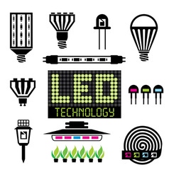 Stage lighting icons Royalty Free Vector Image