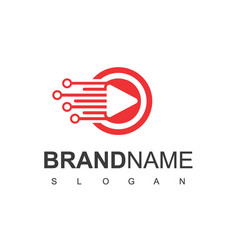 Tv or television channel logo design template Vector Image