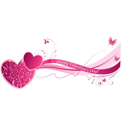 Pink palm wave Royalty Free Vector Image - VectorStock