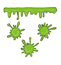Realistic green slime Royalty Free Vector Image