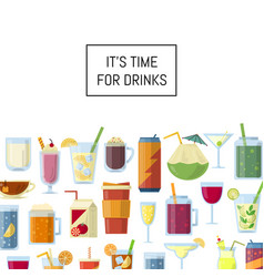 Alcohol borders Royalty Free Vector Image - VectorStock