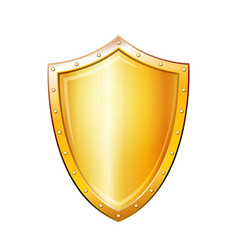 Golden shield and laurel wreath retro design 02 Vector Image