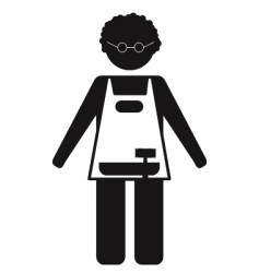 Service icon male person worker avatar profile Vector Image