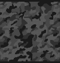 Octagon camouflage seamless pattern white gray Vector Image