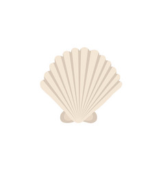 Cute bright pink cartoon seashell icon colorful Vector Image