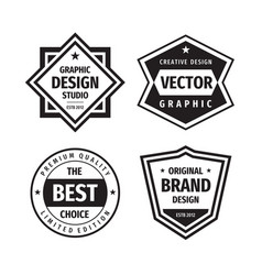 Vintage livestock logo design template Royalty Free Vector