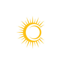 Sun logo Royalty Free Vector Image - VectorStock
