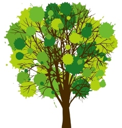 Abstract colorful tree Royalty Free Vector Image
