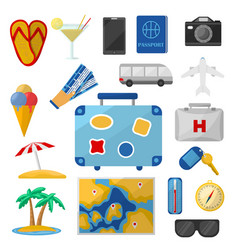 Travel infographics set Royalty Free Vector Image