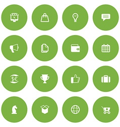 Web buttons with icons Royalty Free Vector Image