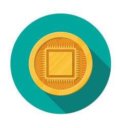 Computer chip icon Royalty Free Vector Image - VectorStock