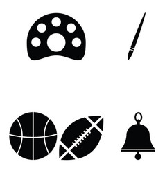Big school icon set Royalty Free Vector Image - VectorStock