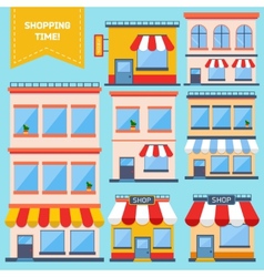 House and store Royalty Free Vector Image - VectorStock