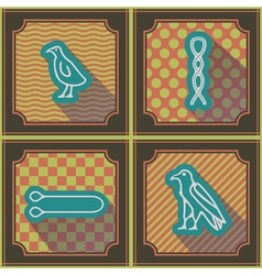 Icons with japanese alphabet katakana Royalty Free Vector