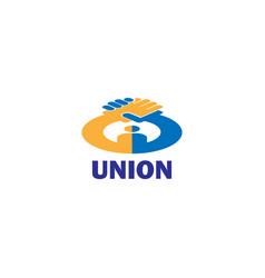 Modern union logo concept Royalty Free Vector Image