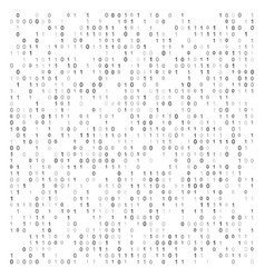 Binary code background black and white Royalty Free Vector