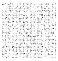 Binary code background black and white Royalty Free Vector