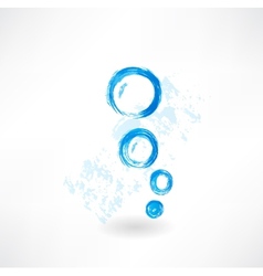 Oxygen o2 bubble logo design on white background Vector Image