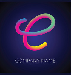 Colorful font - letter c Royalty Free Vector Image