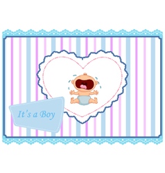 Crying baby twins Royalty Free Vector Image - VectorStock