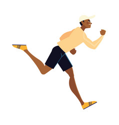 Side view of man standing Royalty Free Vector Image