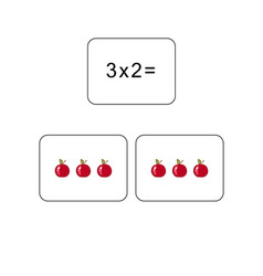 Multiplication table 5 for kids math education Vector Image