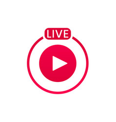 Live icon design template isolated Royalty Free Vector Image