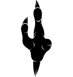 Outlined bottom brachiosaurus dinosaur paw Vector Image