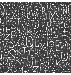 Colorful alphabet letters horizontal border Vector Image