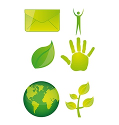 Green and initiative concept Royalty Free Vector Image