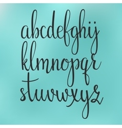 Calligraphy cursive font Royalty Free Vector Image