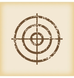 Sniper backsight or radar icon - aim symbol Vector Image