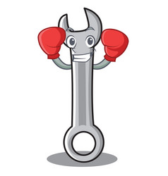 Finger spanner character cartoon style Royalty Free Vector