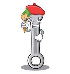 Finger spanner character cartoon style Royalty Free Vector