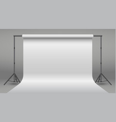 Photography studio photo backdrop and spotlight Vector Image