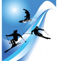 Ski Royalty Free Vector Image - VectorStock