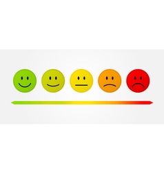 Faces - pain scale chart Royalty Free Vector Image