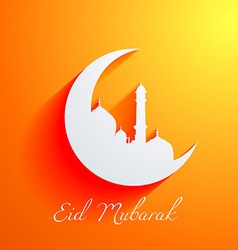 Colorful muslim mosque Royalty Free Vector Image