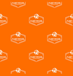 Mission circular outline colored Royalty Free Vector Image