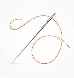 Needle thread logo Royalty Free Vector Image - VectorStock