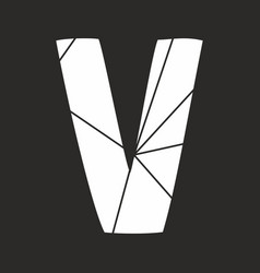 Flat number 2 isolated on white background Vector Image