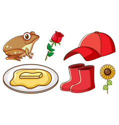 Large set different animals and other objects Vector Image