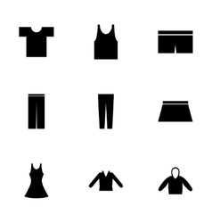 Clothing icons Royalty Free Vector Image - VectorStock