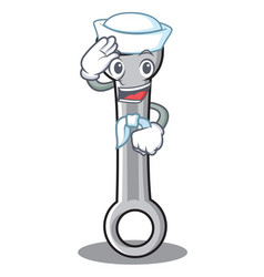 Finger spanner character cartoon style Royalty Free Vector