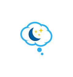 Sleep logo icon design Royalty Free Vector Image