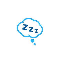 Sleep logo icon design Royalty Free Vector Image