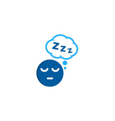 Sleep logo icon design Royalty Free Vector Image