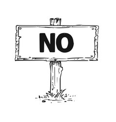 Empty blank sign board drawing Royalty Free Vector Image